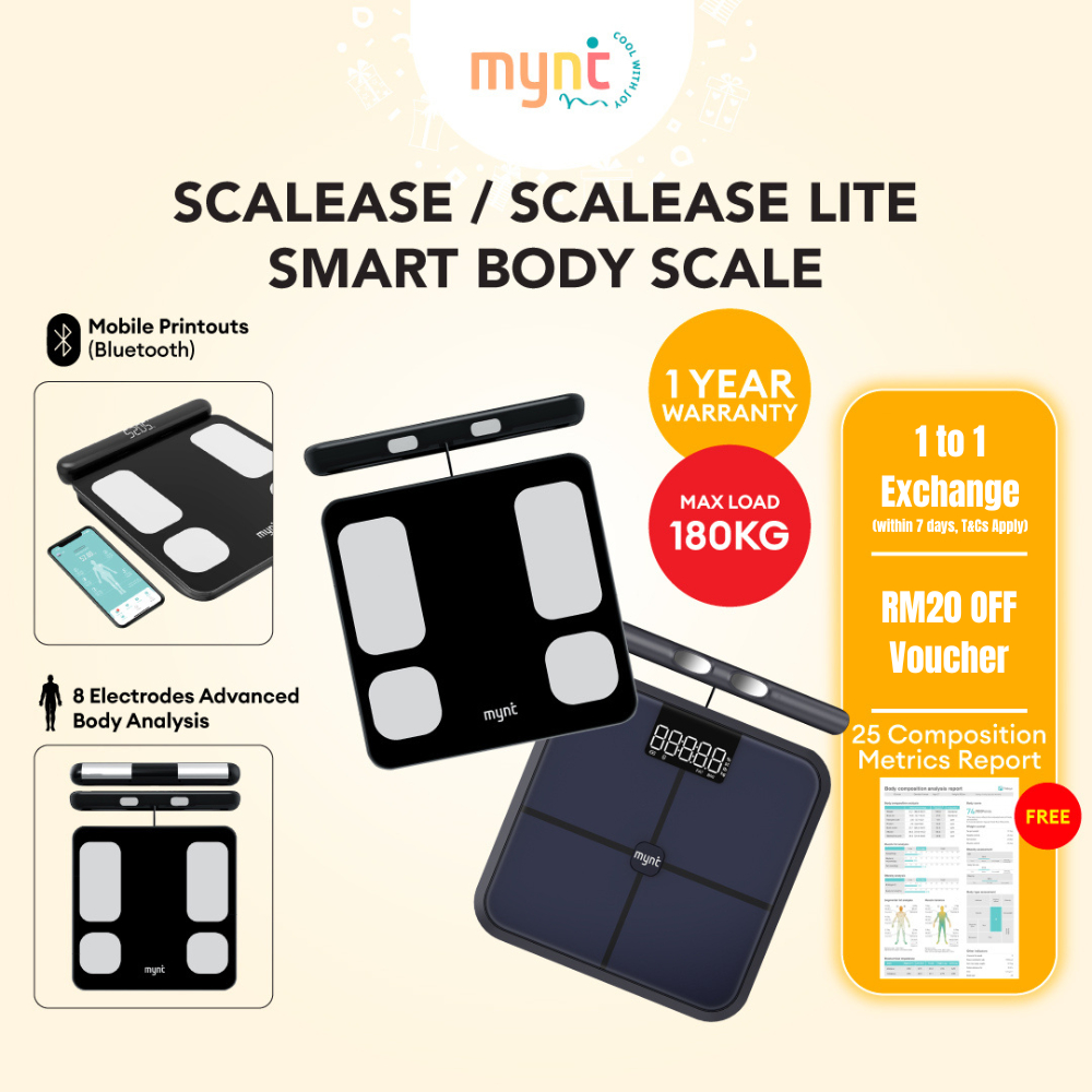 MYNT Smart Weight Scalease / Scalease LITE BMI Scale Penimbang Berat ...