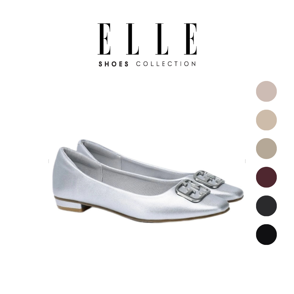Elle Jacqueline Comfy Fit Footbed Microfiber Leather Flats & Ballerina ...