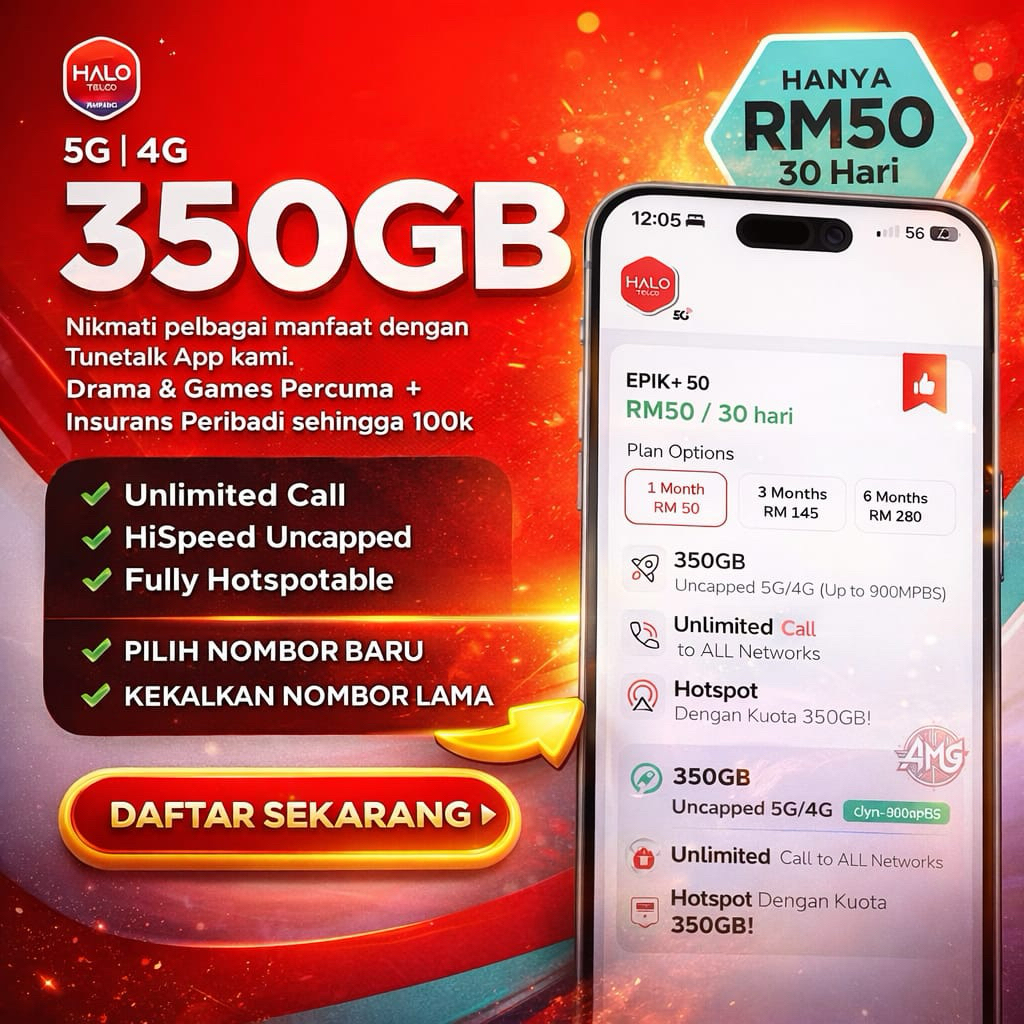 🔥SIM HOTSPOT 2026🔥HALO TELCO TUNE TALK PREPAID HIGH SPEED 4G 5G DATA ...