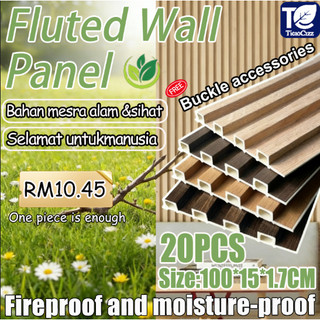 TicioCizz 20 PCS Fluted Wall Panel 32 sqft DIY Modern Wall Decor Wood ...