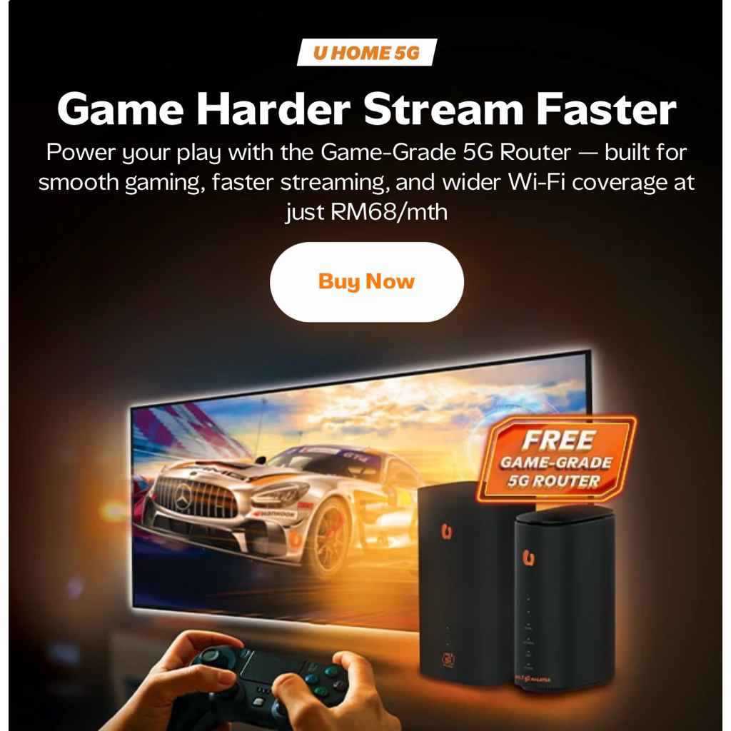 UMOBILE’ U HOME 5G (PLAN + 5G ROUTER) RM68/MTH | Shopee Malaysia