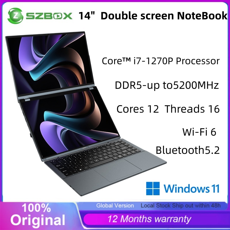 DS14 Dual 14-inch Touchscreen Laptop|Core i7-1270P|Next-Gen DDR5 RAM ...