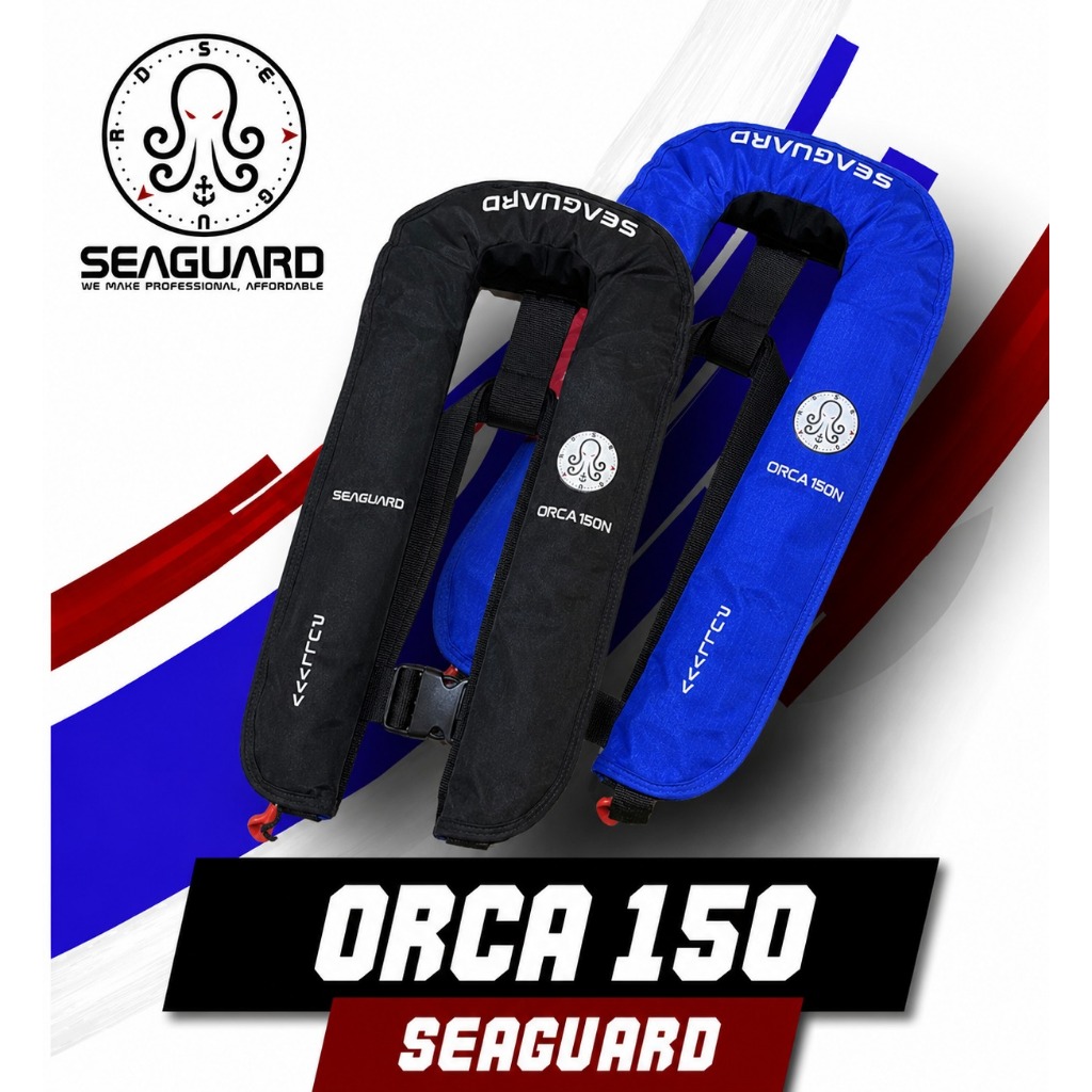 SEAGUARD ORCA 150N - AUTOMATIC INFLATABLE LIFEJACKET | Shopee Malaysia