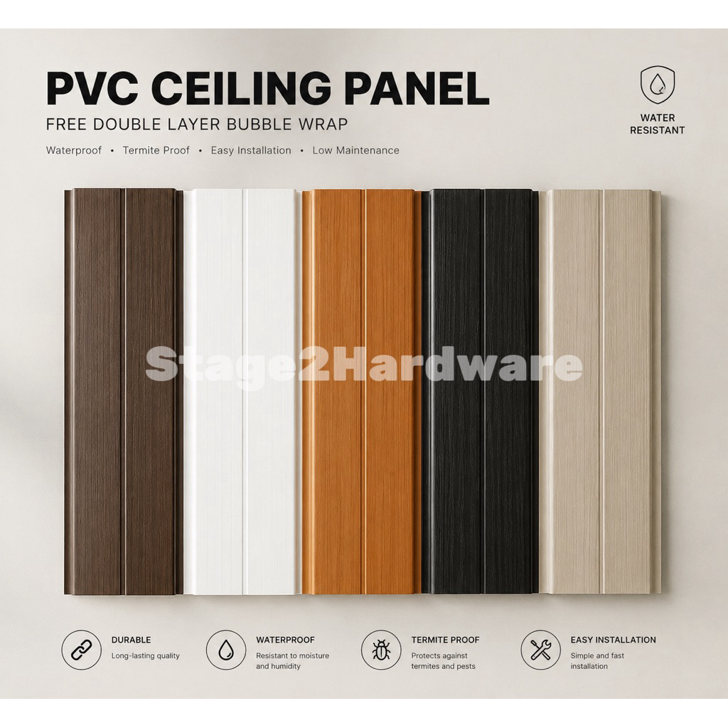 6Ft PVC Ceiling Wall Panel Home Ceiling/Wall Waterproof 20cm x 8mm ...