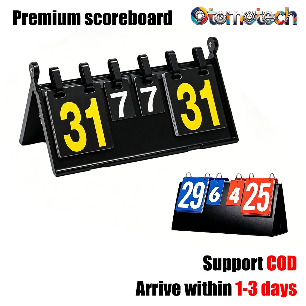 Professional Flip Scoreboard Digital Scorekeeper Portable Tabletop for ...