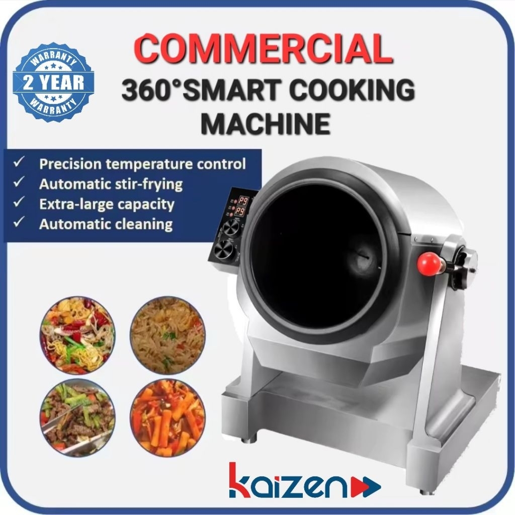 🇲🇾KAIZEN STORE MALAYSIA 🇲🇾 360° Commercial Stir Fry Robot Cooking ...