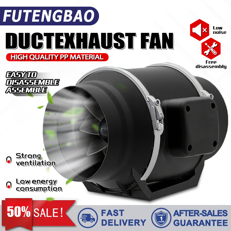 Diagonal flow Ventilation Duct 4"/5"/6"/ 8"Exhaust Fan Kitchen Toilet ...