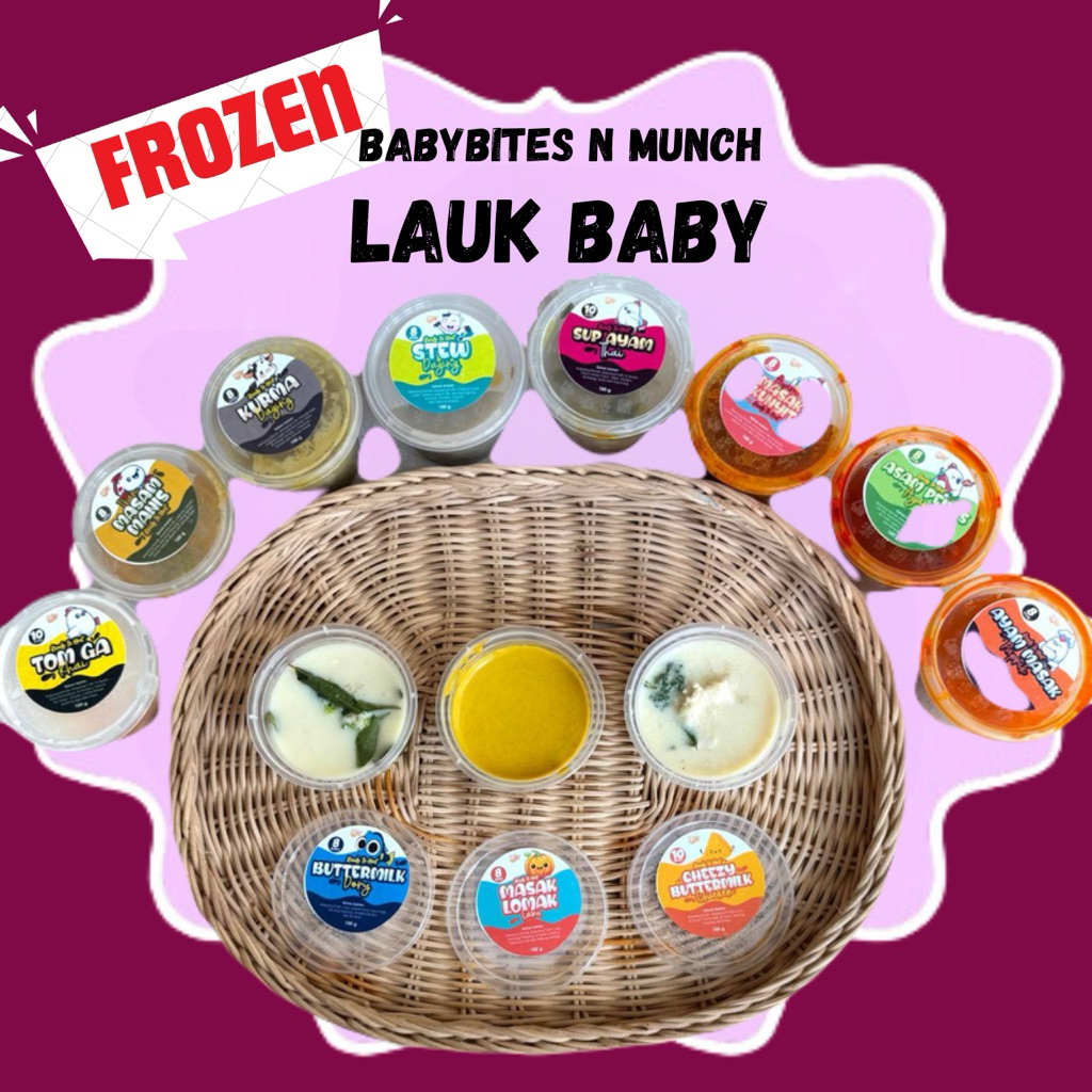 🔥READY STOCK JB🔥BABYBITES N MUNCH BBM Babyfood - FROZEN Lauk Baby ...