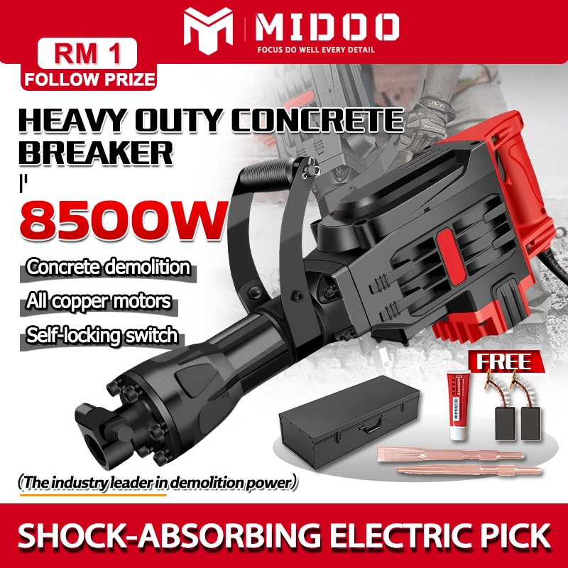 Demolition Hammer 8500W Electric Demolition Rotary Hammer Pick Hammer ...