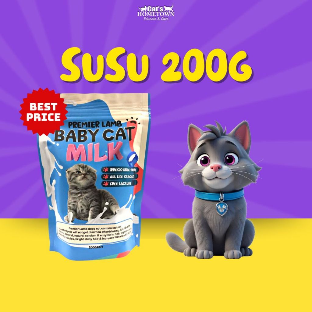 KITTEN MILK REPLACEMENT | SUSU ANAK KUCING PREMIER LAMB | SESUAI UNTUK ...