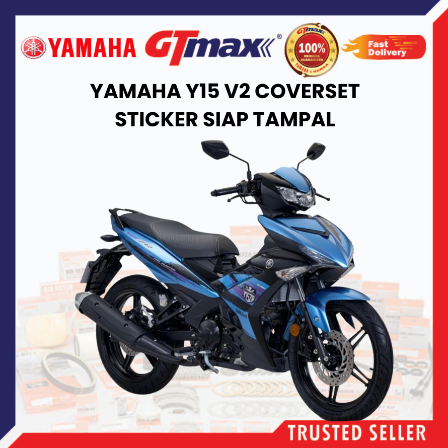 Y15 V2 COVERSET Y15 V2 COVER SET BODY Y15 V2 BLUE DIJAMIN 100% ORIGINAL ...