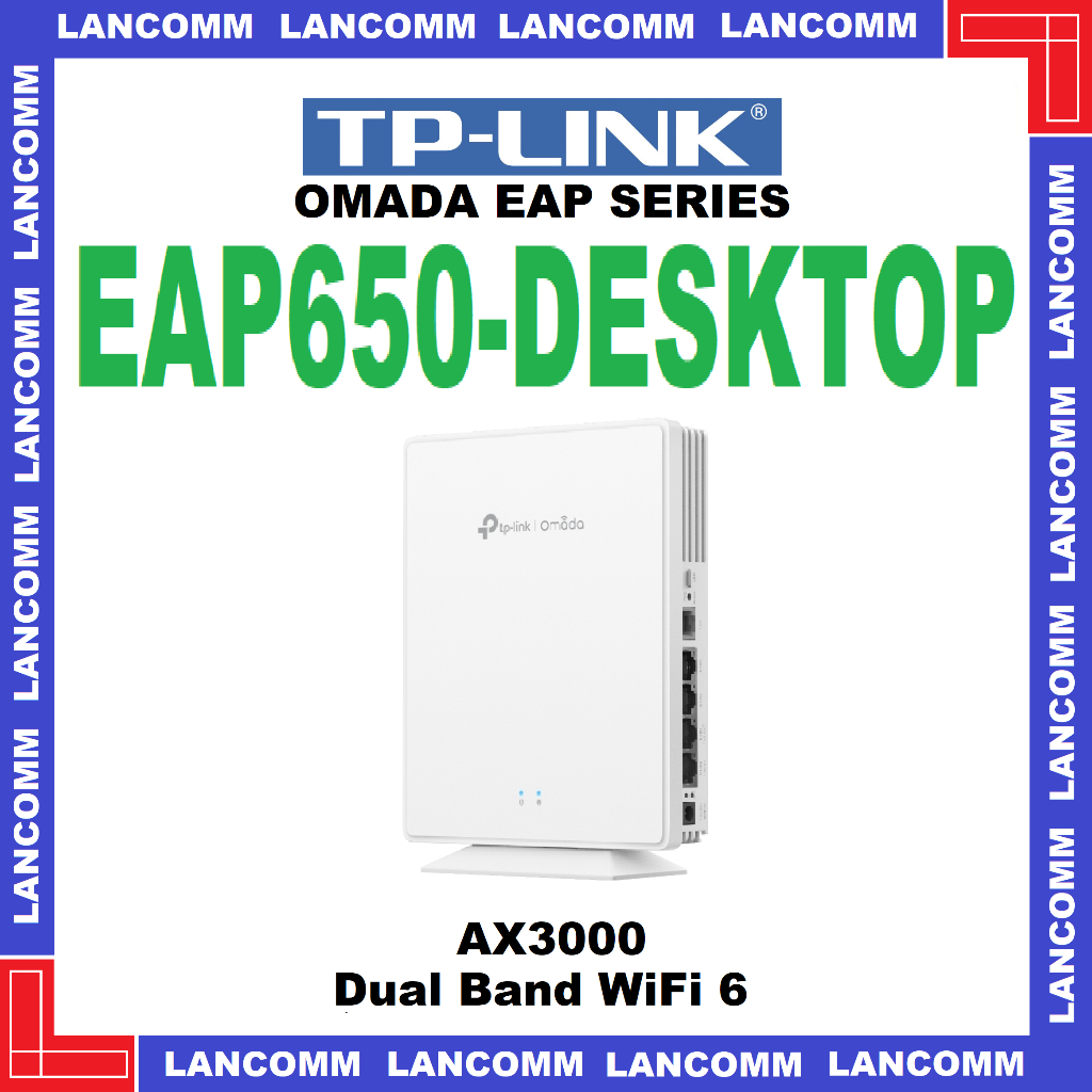 TP-LINK EAP650-DESKTOP Omada AX3000 Desktop Wi-Fi 6 Access Point ...