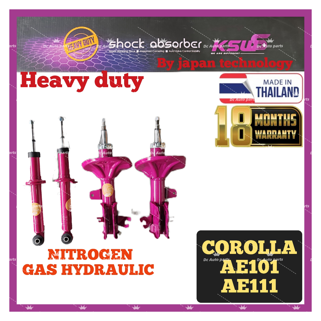 (WARRANTY 18 MONTH) THAILAND KSW HEAVY DUTY SHOCK ABSORBER TOYOTA ...