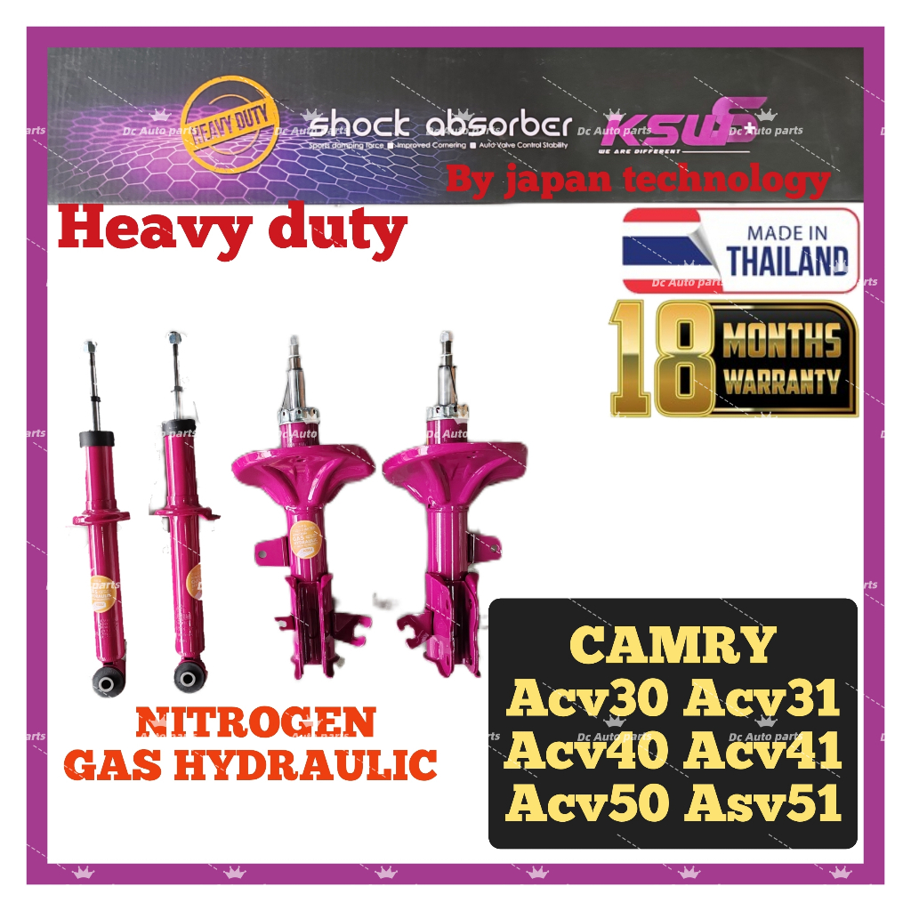 (WARRANTY 18 MONTH) THAILAND KSW HEAVY DUTY SHOCK ABSORBER TOYOTA CAMRY ...