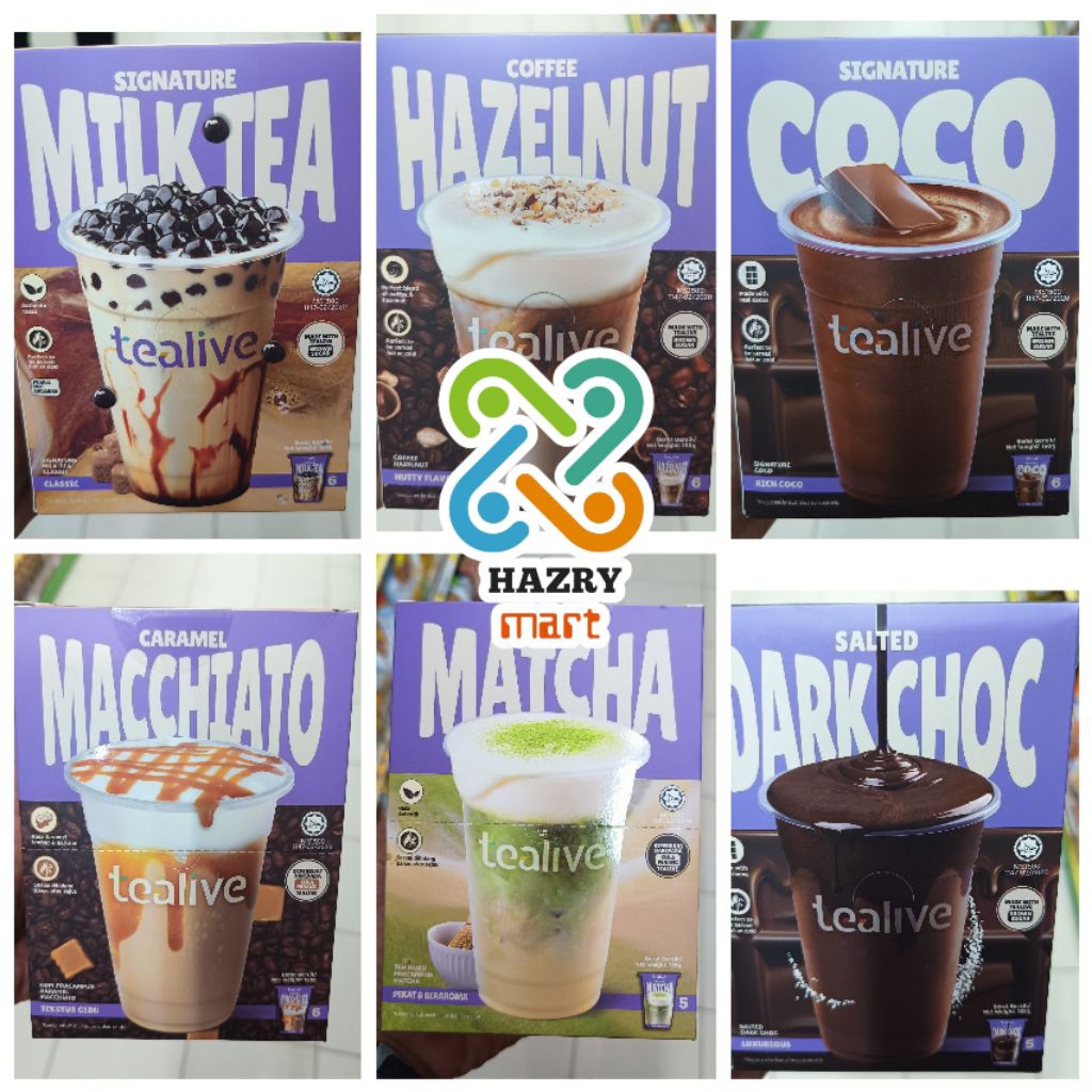 Ready Stock Tealive Instant Drink Series – Milk Tea, Hazelnut Coffee ...