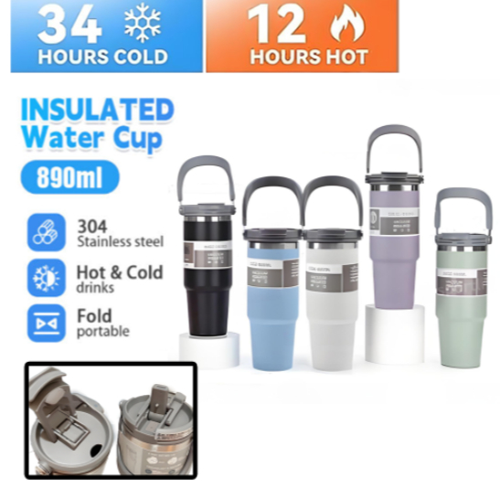 Large 890ml Tumbler | Stainless Steel Tahan Sejuk Panas | Coffee ...