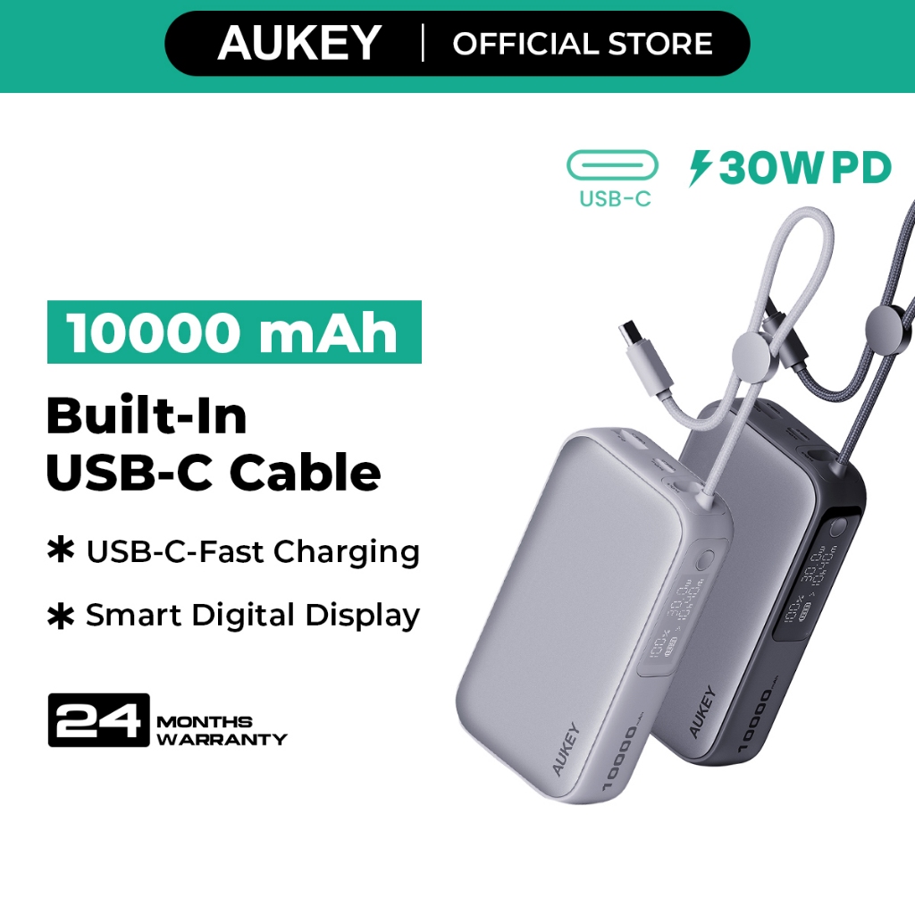 Aukey PB-Y47 30W Spark Sling Power Delivery 10000mAh Power Bank With ...