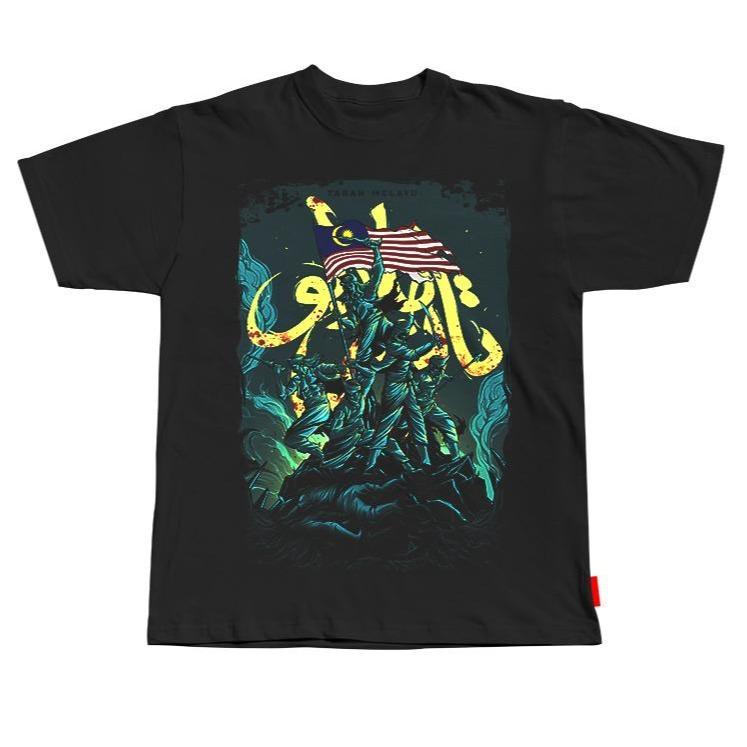 Merdeka Tugu Pahlawan Graphic Design Tshirt Baju Lelaki Plus size- 100% ...