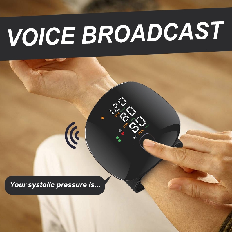 Rechargeable Household Health Track Blood Pressure Monitor Wrist Blood ...