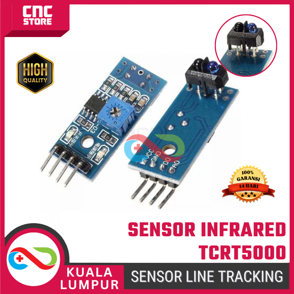 SENSOR LINE TRACKING LINE FOLLOWER ROBOT INFRARED LINE SENSOR TCRT5000 ...