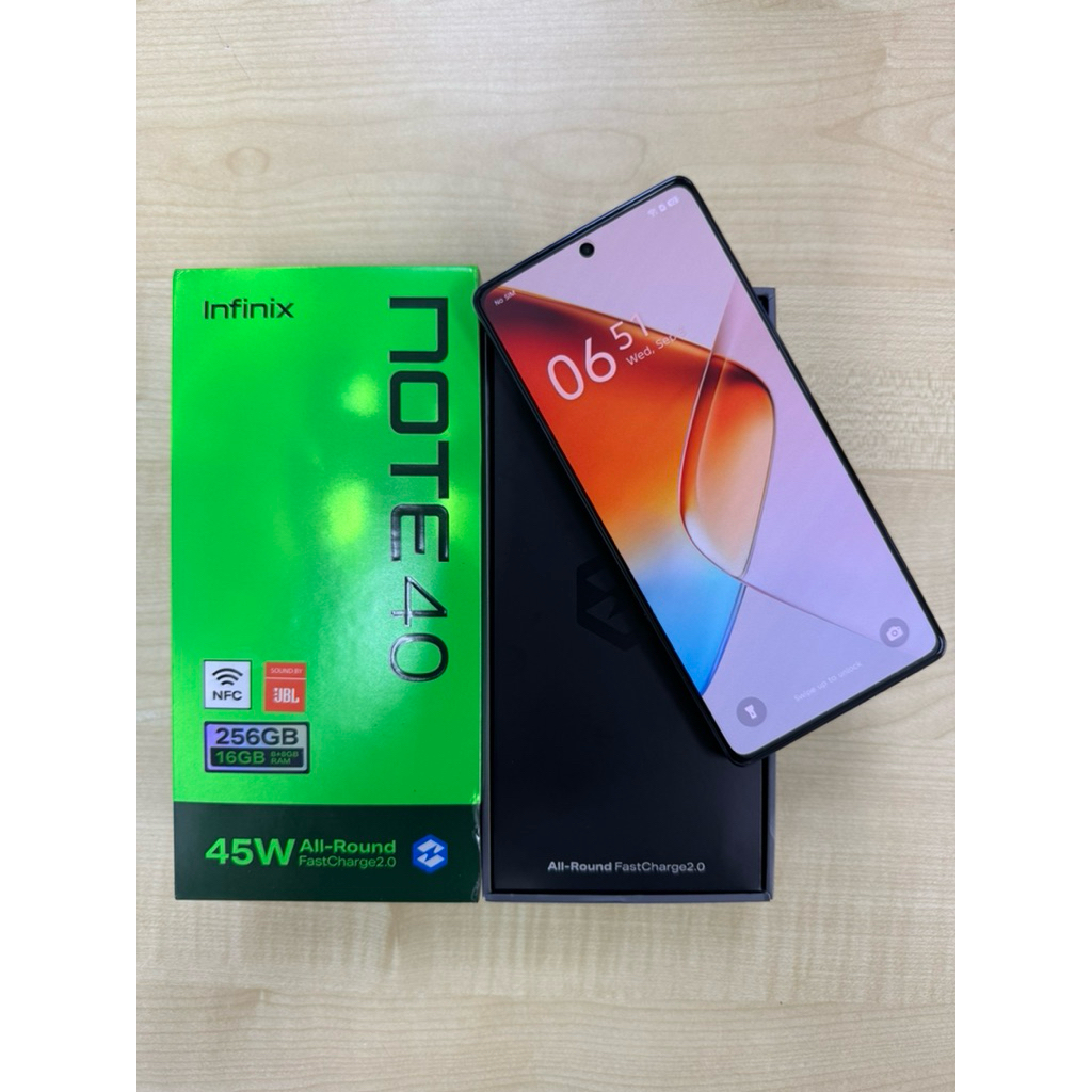 Infinix NOTE 40 256GB Obsidian Black (USED) | Shopee Malaysia