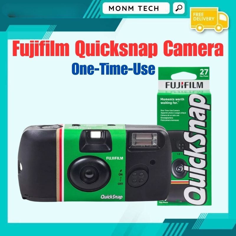 Original Fujifilm Quicksnap One-Time-Use Camera 35mm Camera with Flash ...