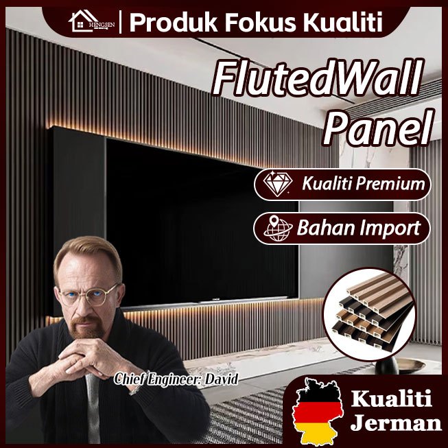 Panel dinding bergalur / Fluted Wall Panel Wood Strip Series Panel Wall ...