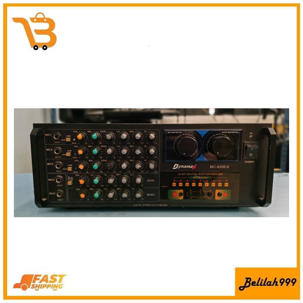 CLEARANCE POWER AMPLIFIER DYNAMAX MC-8200 II | Shopee Malaysia