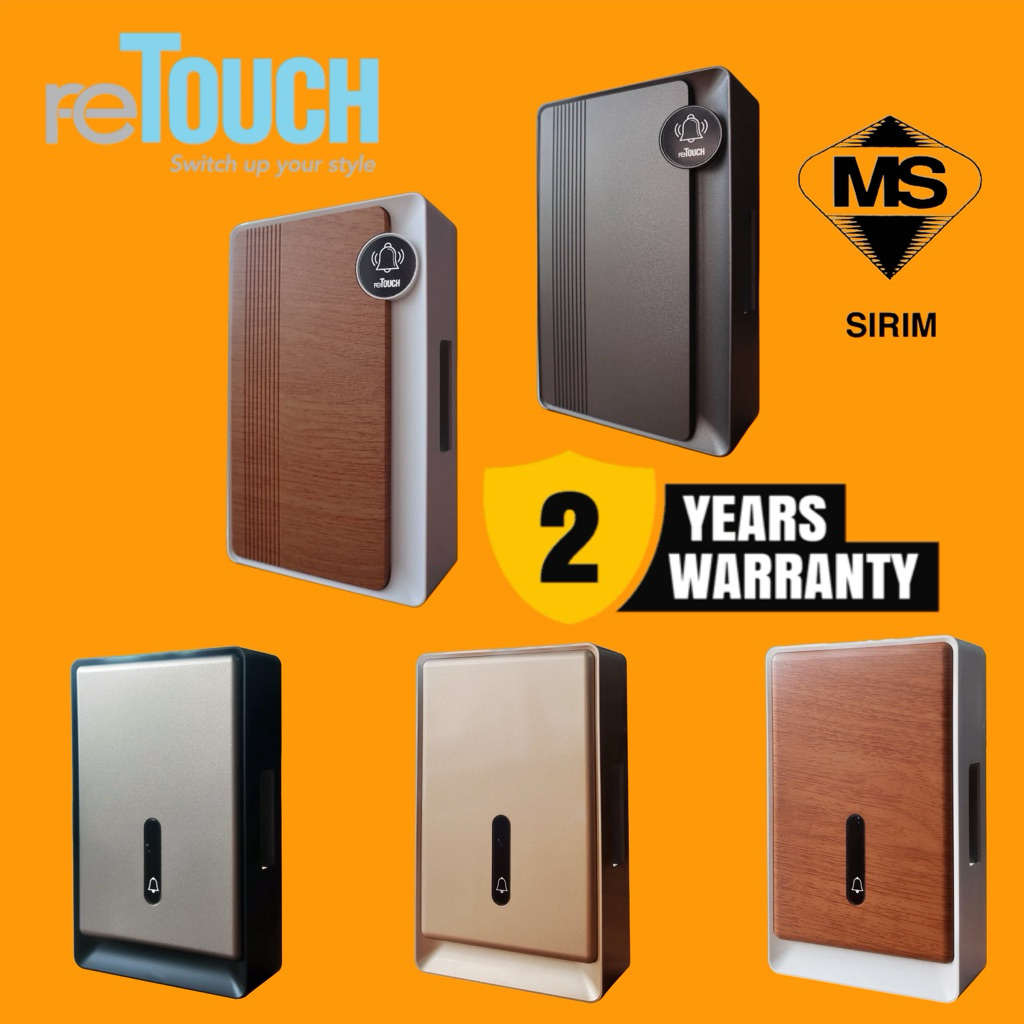 (READY STOCK + SIRIM) Retouch Door Bell 240V Mechanical Ding Dong Chime ...