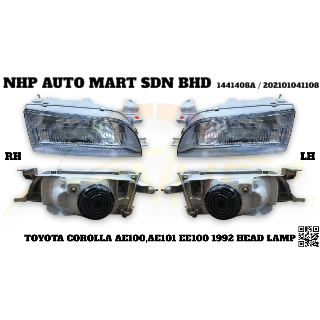 TOYOTA COROLLA AE100 / EE100 / EE101 / AE101 1996 YEAR FRONT HEAD LAMP ...