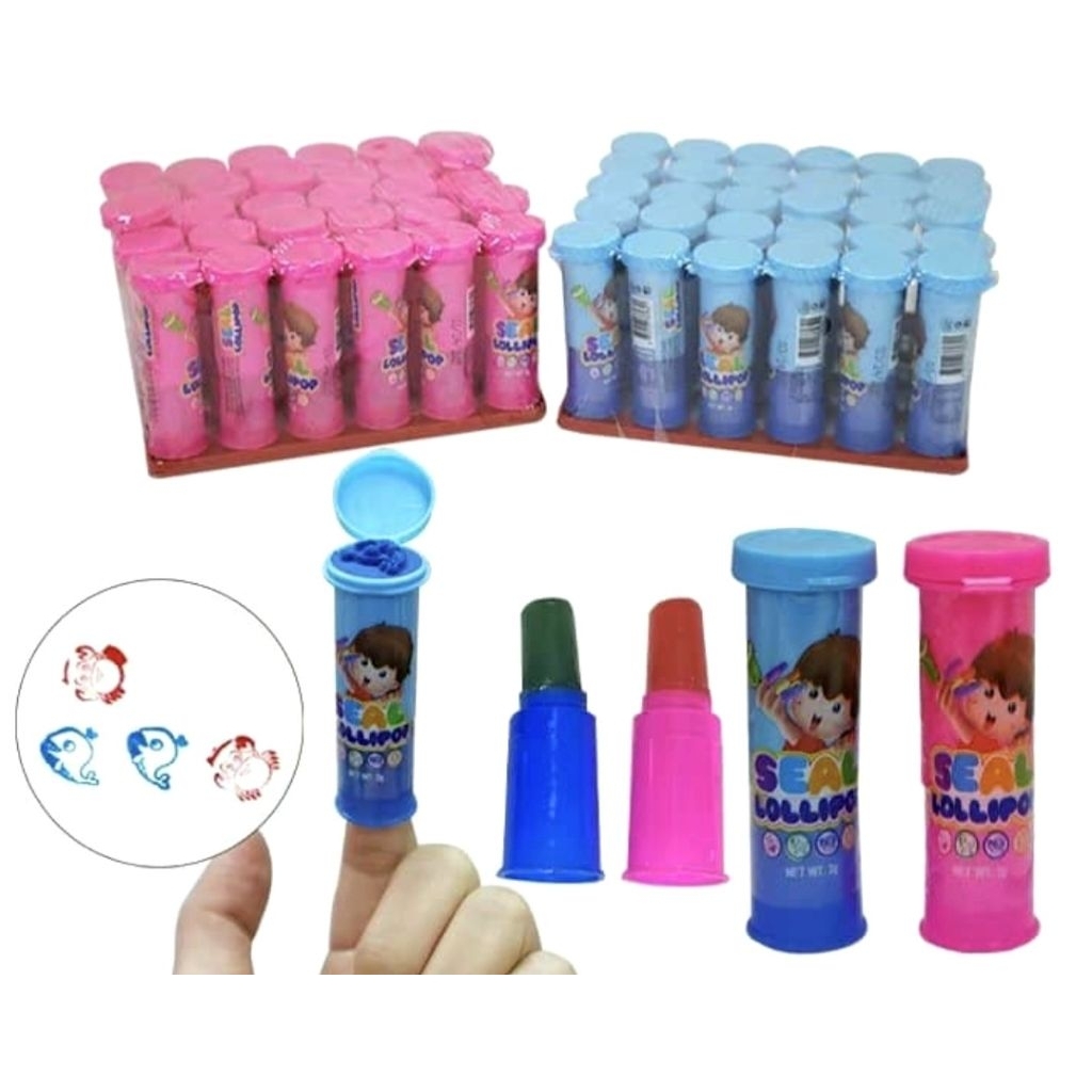 (3pcs/30pcs) Alibaba Stamp Toy Candy Mix Fruit Flavour Halal Ready ...