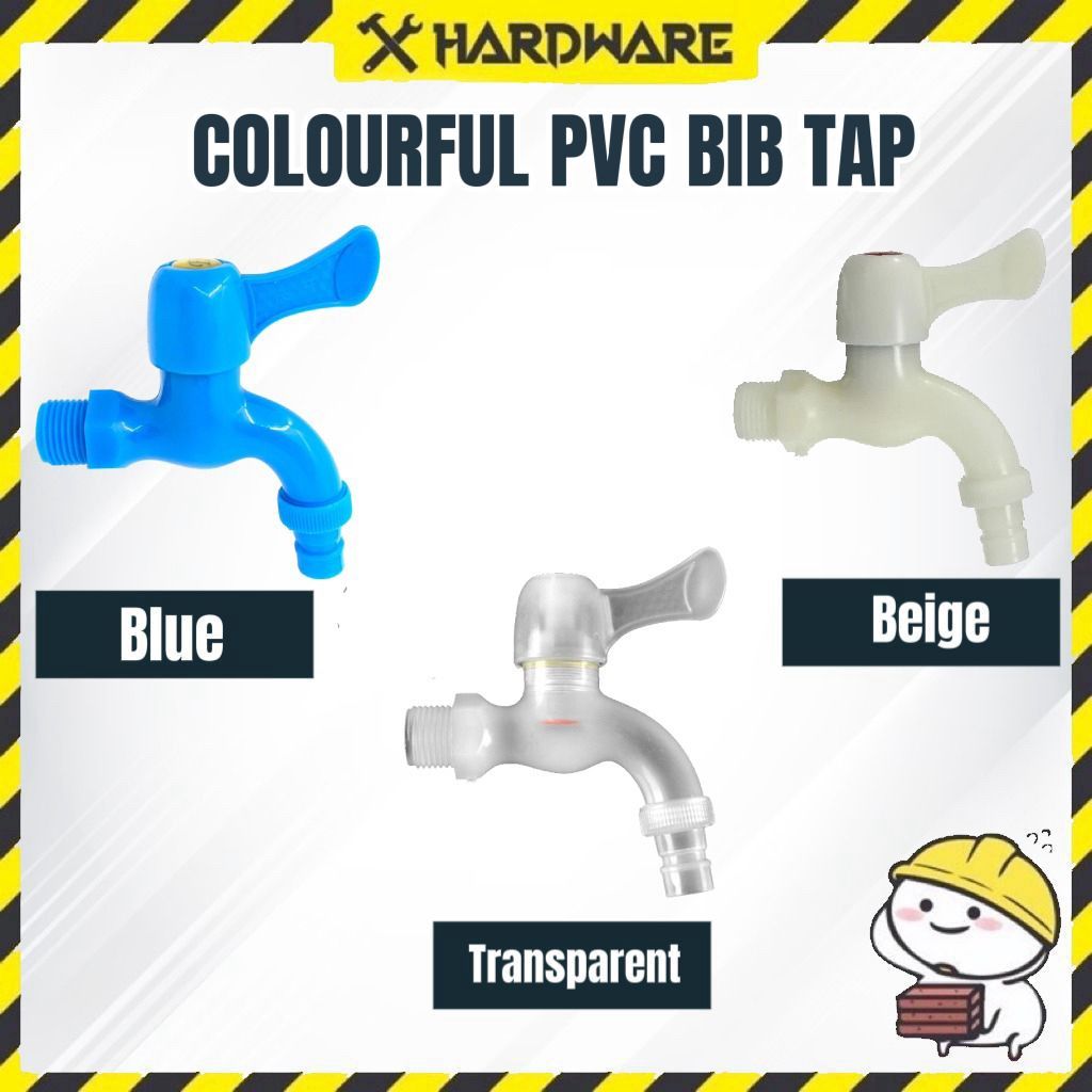 1/2" Kitchen & Bathroom Colourful PVC Bib Tap/Basin tap/Water tap/pili ...