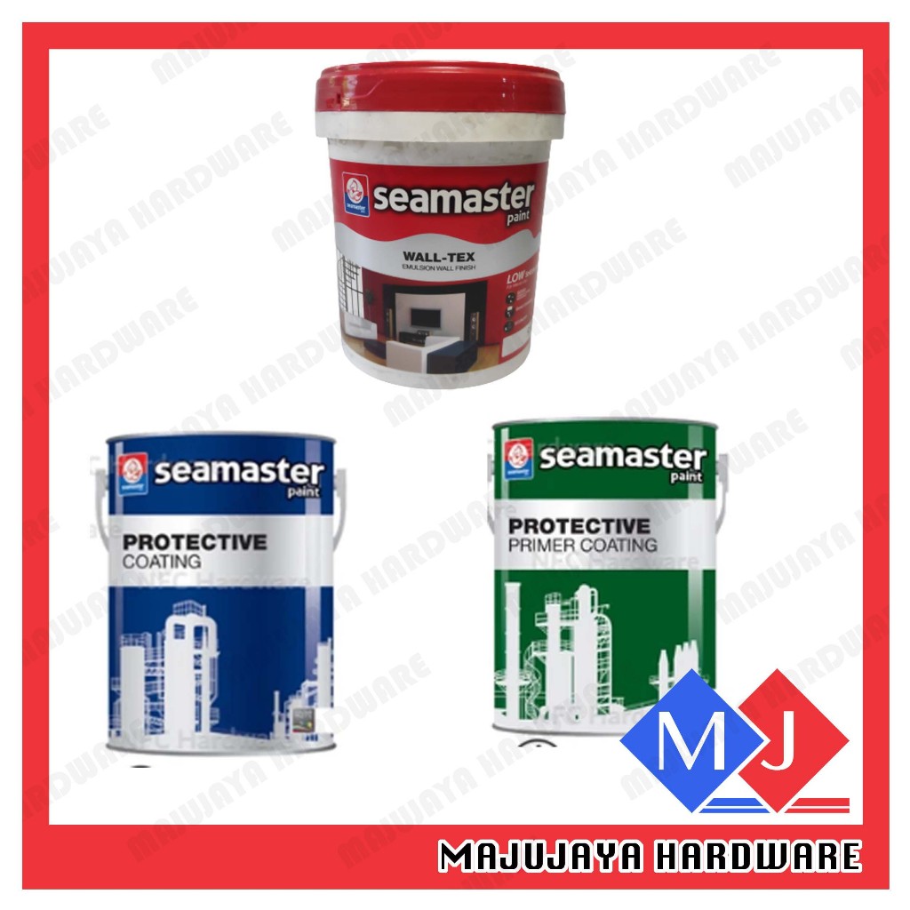 SEAMASTER Wall-Tex Matt Finish Emulsion Paint 1L For Interior Wall ...