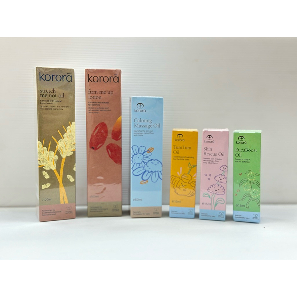 Korora Calming Massage/ Skin Rescue/ EucaBoost/ Tum Tum Oil/ Stretch Me ...