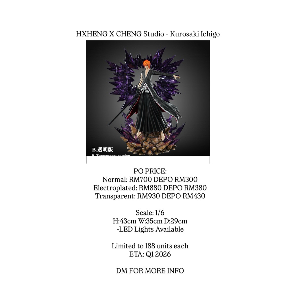 HXHENG X CHENG Studio - Kurosaki Ichigo | Shopee Malaysia