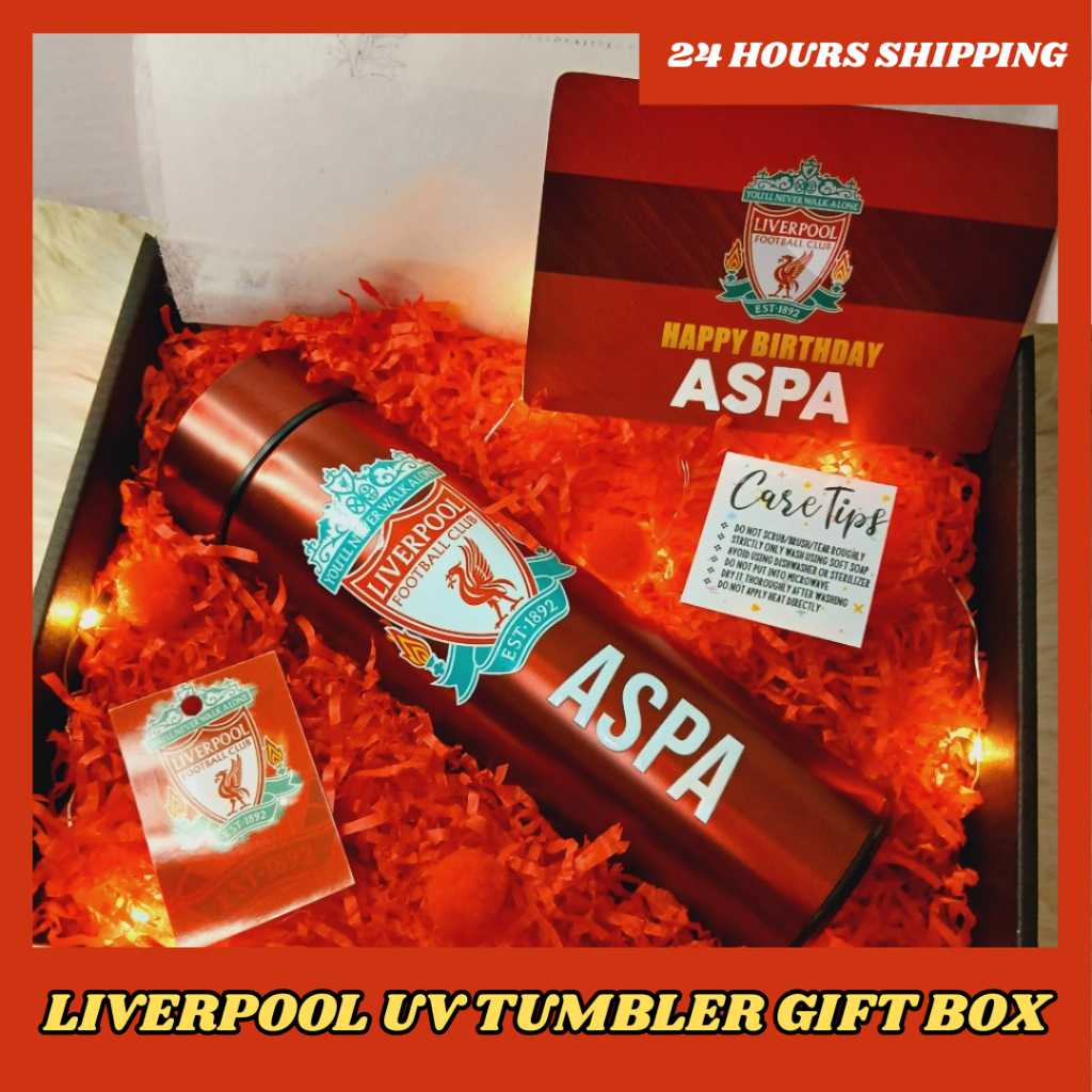 LIVERPOOL CUSTOM TUMBLER FLASK TERMOS MUG Surprise Giftbox LIVERPOOL ...