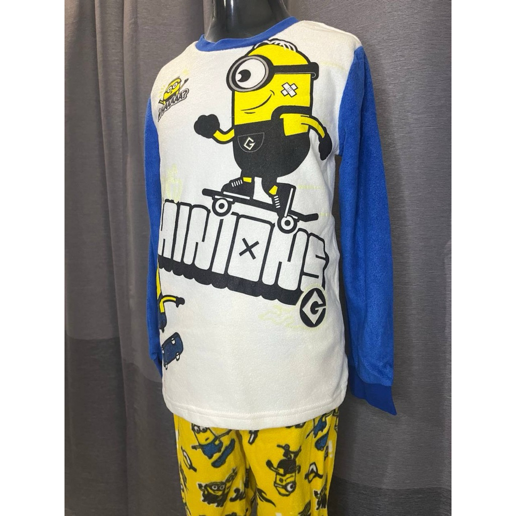 MINIONS fleece glow in the dark kids pyjamas | Shopee Malaysia