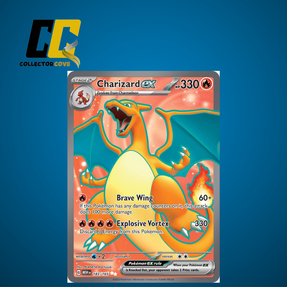 Pokemon Charizard ex 183/165 - SV: Scarlet & Violet 151 (MEW) Trading ...