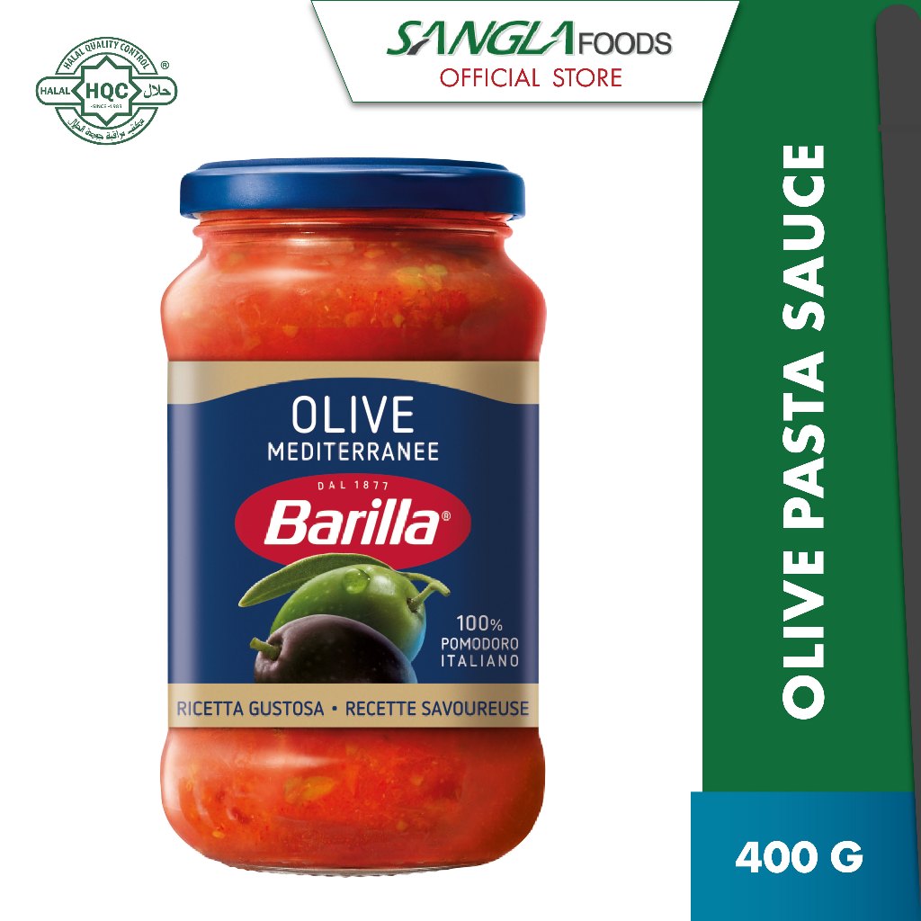 Barilla Olive Pasta Sauce with Italian Tomato (400g) Halal Certified ...