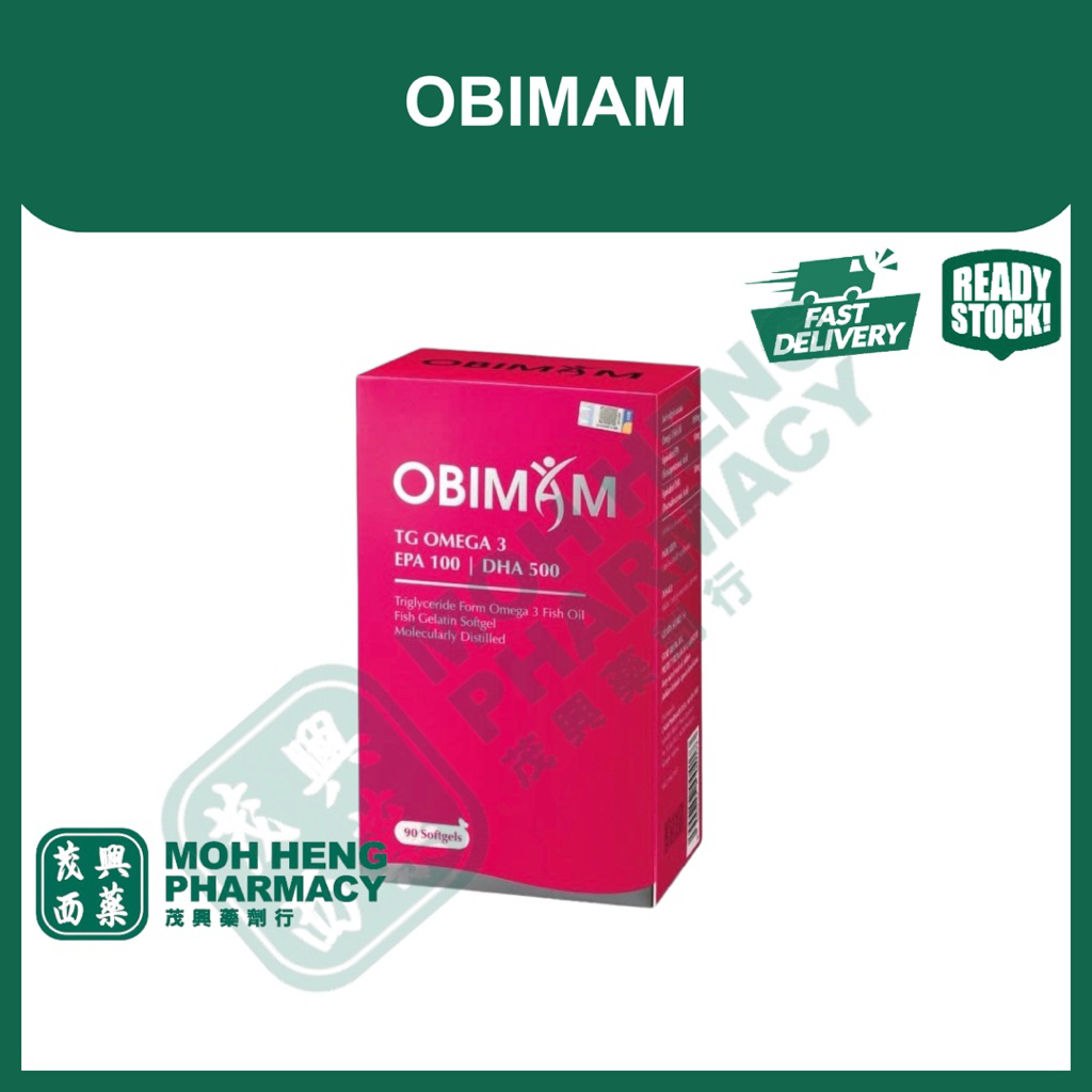 OBIMAM Triglyceride Form Omega 3 Fish Oil Softgel (30's) | Shopee Malaysia