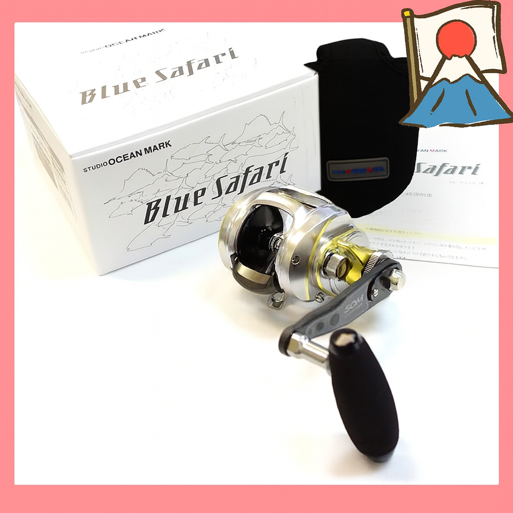 [Direct from Japan] Studio Ocean Mark Bait Reel Blue Safari 35Hi/R Deep ...
