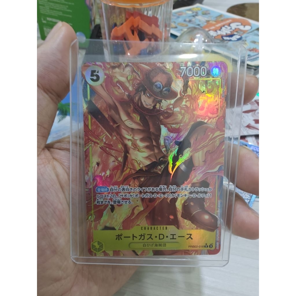 Bandai One Piece OPTCG PRB Parallel AA R Ace PRB02-018 | Shopee Malaysia