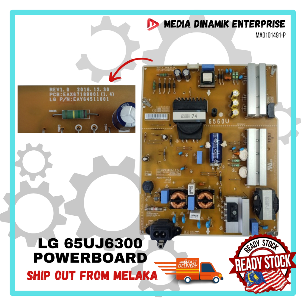 (L9) 65UJ6300 LG POWER BOARD MAINBOARD IR RECEIVER TCON | Shopee Malaysia