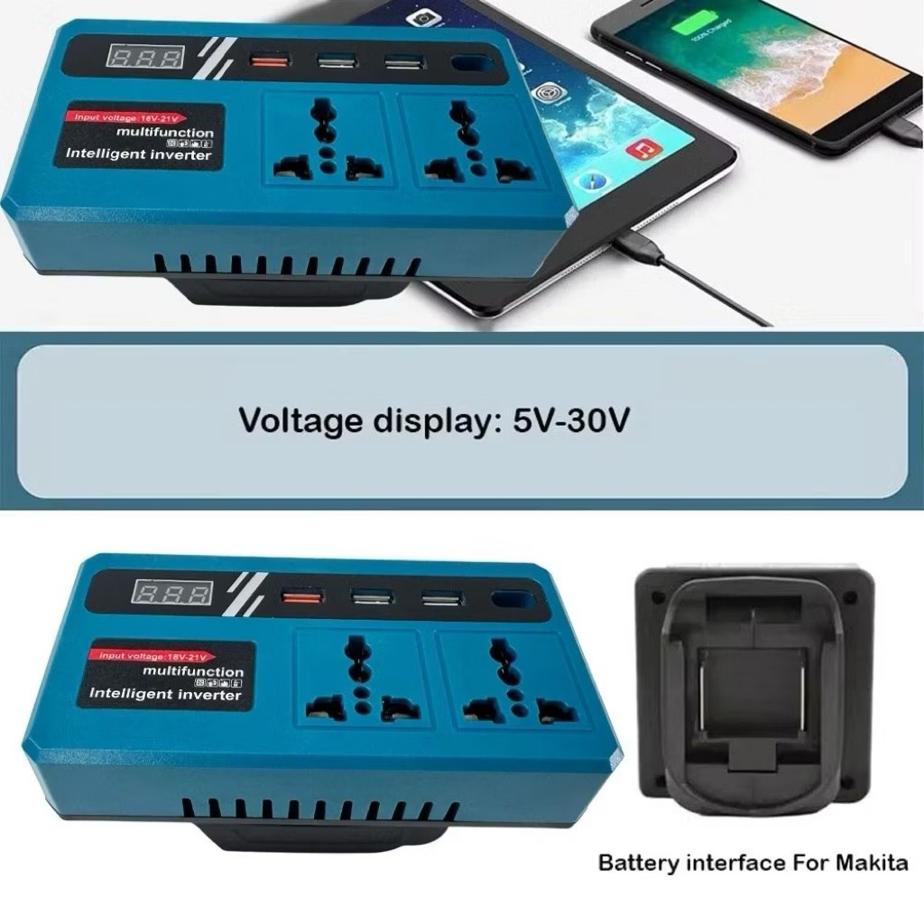 Portable Power Inverter 21v To 220v MT Battery 20V Lithium Battery ...