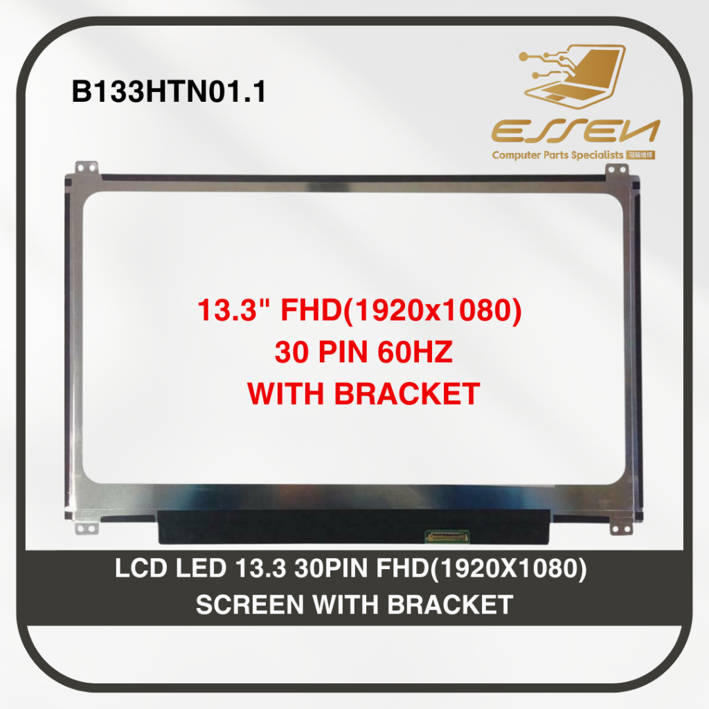 LCD LED 13.3 30PIN FHD(1920X1080) / HD(1366X768) SCREEN WITH BRACKET ...