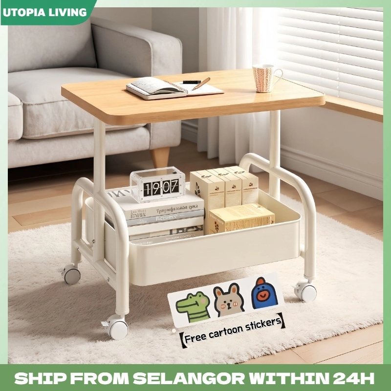 Small Trolley Bed Head, Movable Snack Storage Rack Floor Standing ...