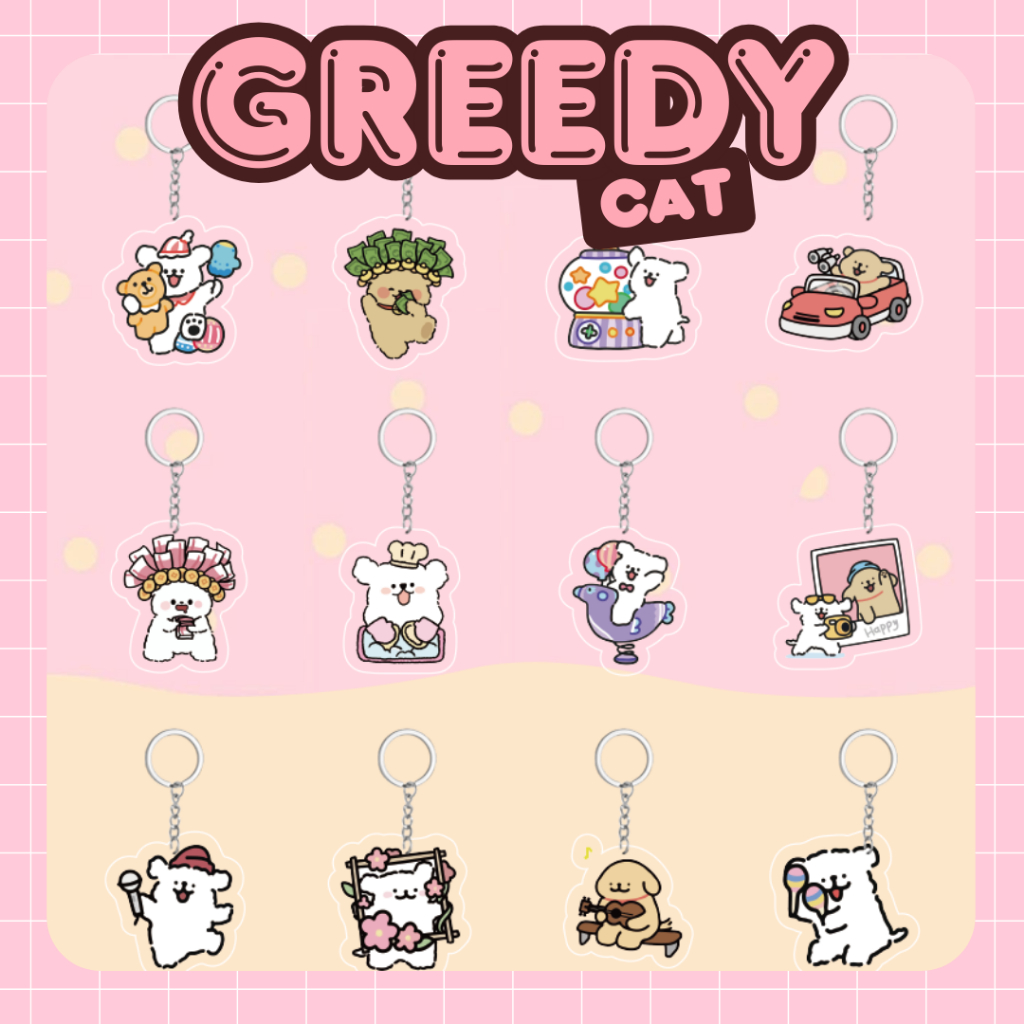 Gantungan Kunci｜ Maltese Line Dog ｜Keychain｜线条小狗｜钥匙扣｜包包钥匙配件｜Aksesori ...