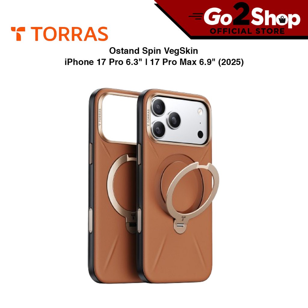 TORRAS Ostand Spin VegSkin Series Case for iP 17 Pro 6.3"/17 Pro Max 6.9" (2025) | Shopee Malaysia