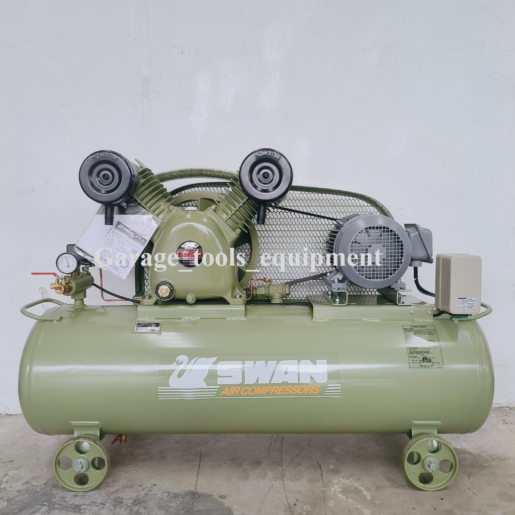 SWAN 5HP Air Compressor | 3Phase | 155L | 1500Rpm | 8Bar | With JKKP ...