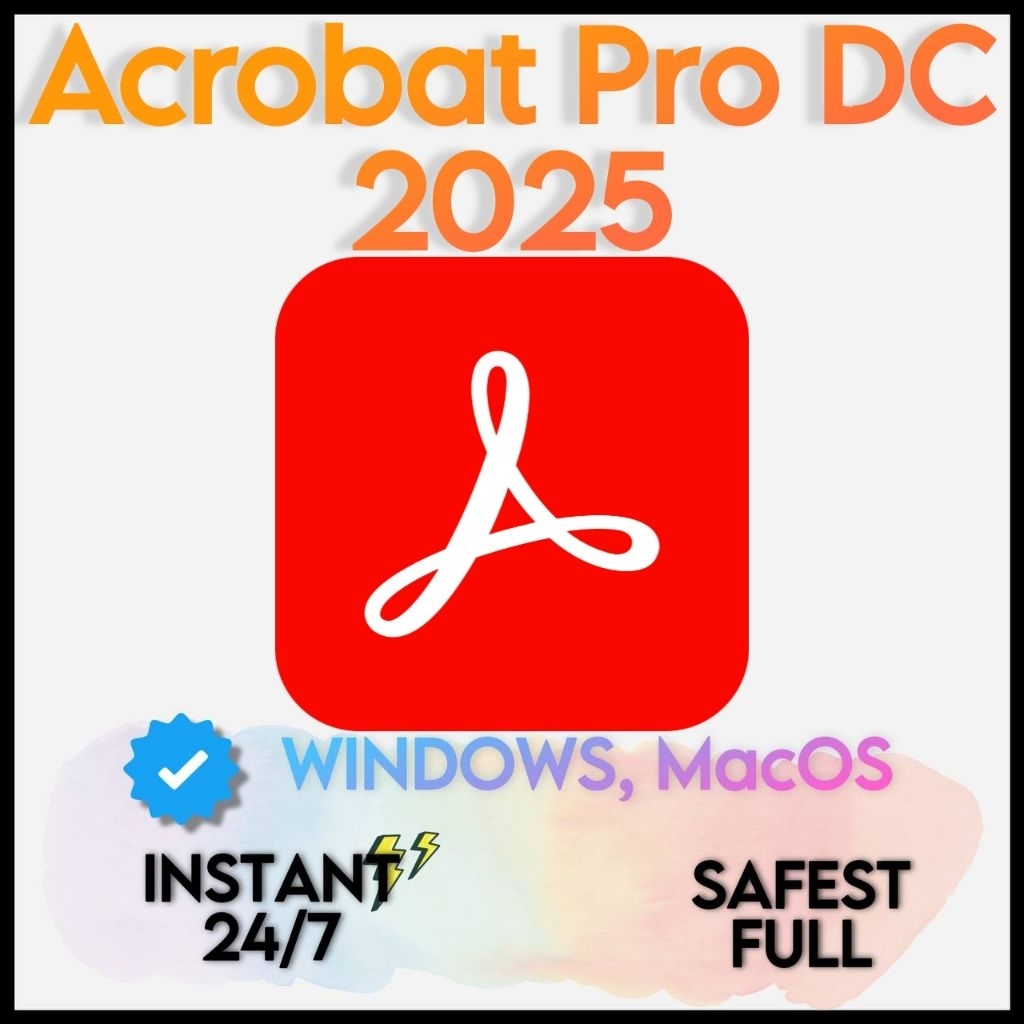 Adobe Acrobat Pro DC 2025 Lifetime Full Version Windows MacOS | Shopee Malaysia
